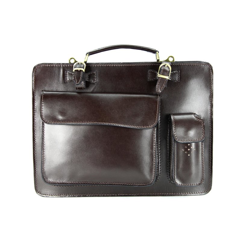 BELLI Design Bag "Verona" Leder Businesstasche braun - Belli Shop - I