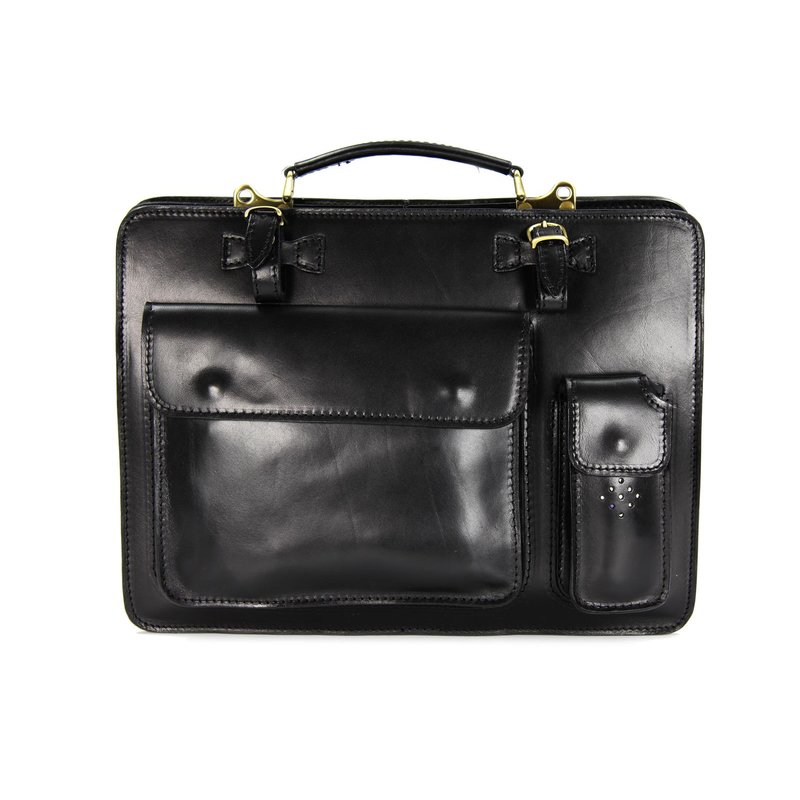 BELLI Design Bag "Verona" Leder Businesstasche schwarz - Belli Shop