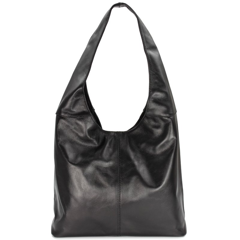 BELLI "Modena" mittelgrosser Nappaleder Shopper schwarz - Belli Shop