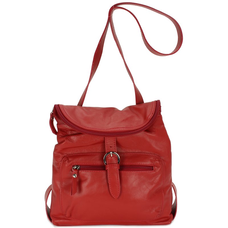 BELLI Nappa Leder Rucksack Backpack "London" rot - Belli Shop - Ihr L